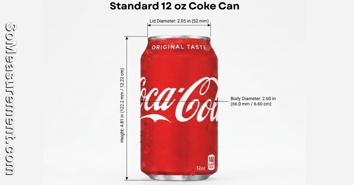 Coke Can Dimensions: Every Size in Inches, MM, and CM 2026